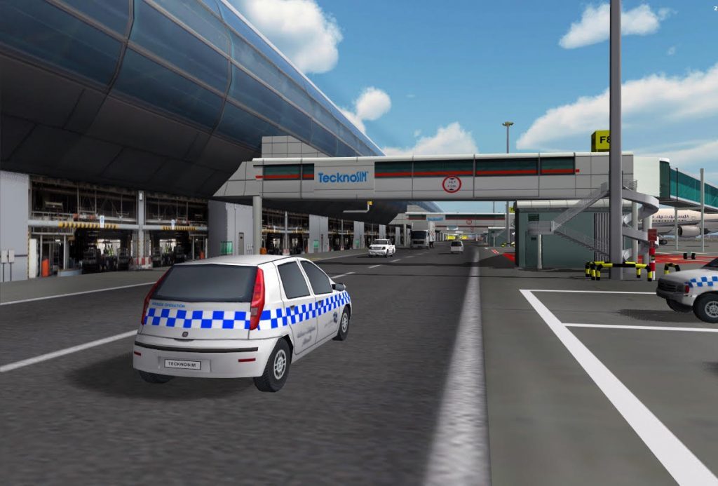 Airport Airside Driving Safety Simulator for Training