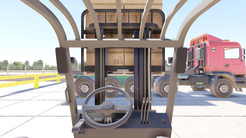 Forklift Machine Training Simulator by Tecknotrove