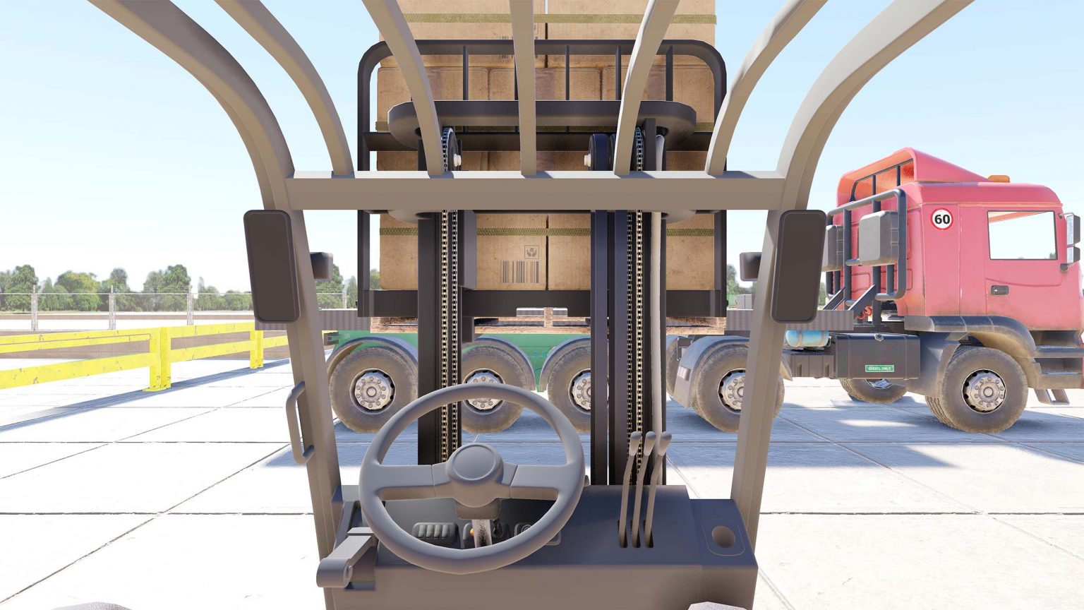 Forklift Machine Training Simulator by Tecknotrove