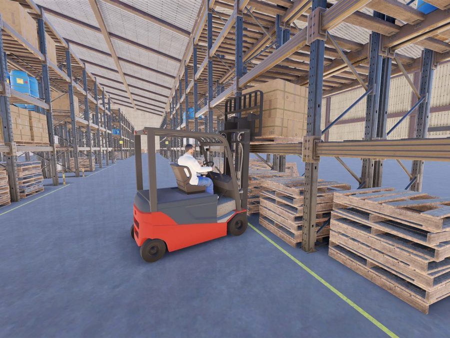 Forklift Machine Training Simulator by Tecknotrove