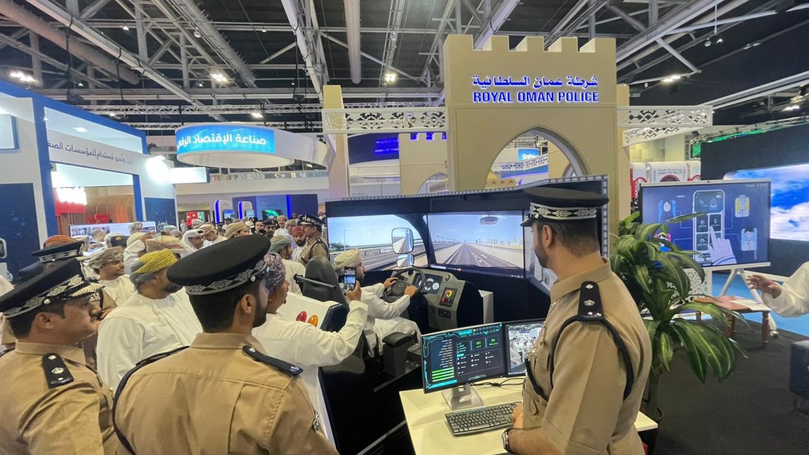 Royal Oman Police demonstrates it's latest driving simulators at the ...