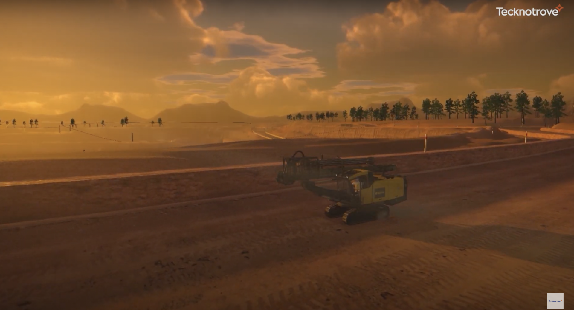 Surface Drill Rig Simulator for mining and construction