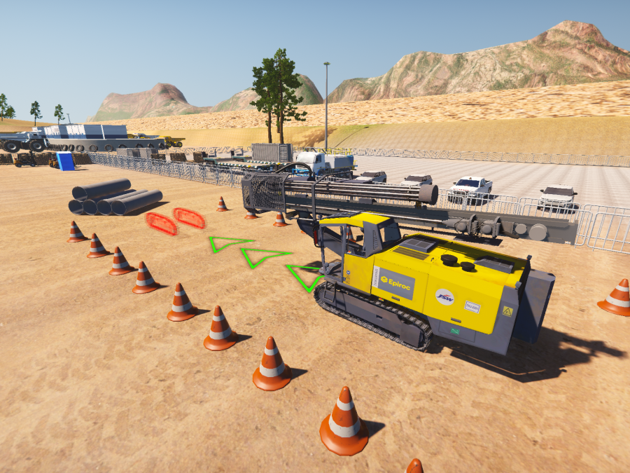 Surface Drill Rig Simulator for mining and construction