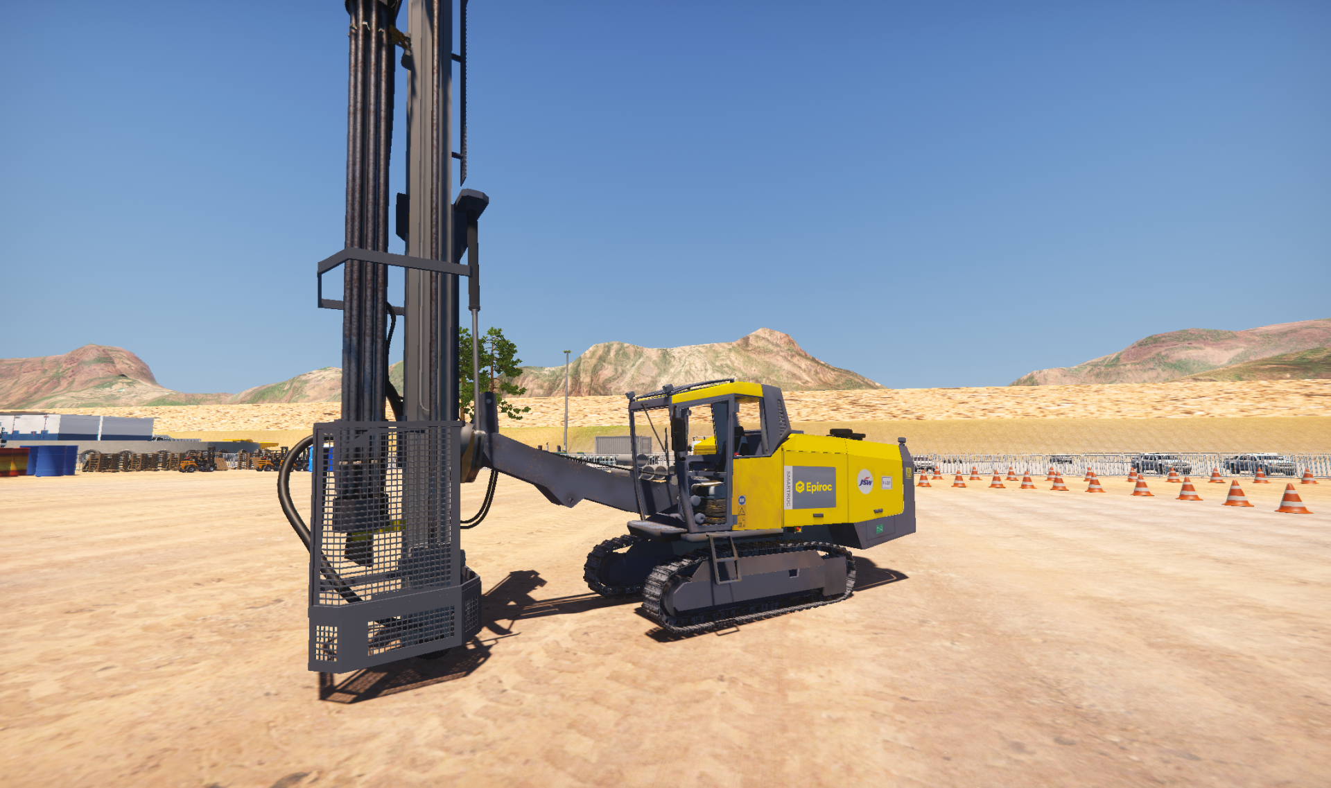 Surface Drill Rig Simulator for mining and construction